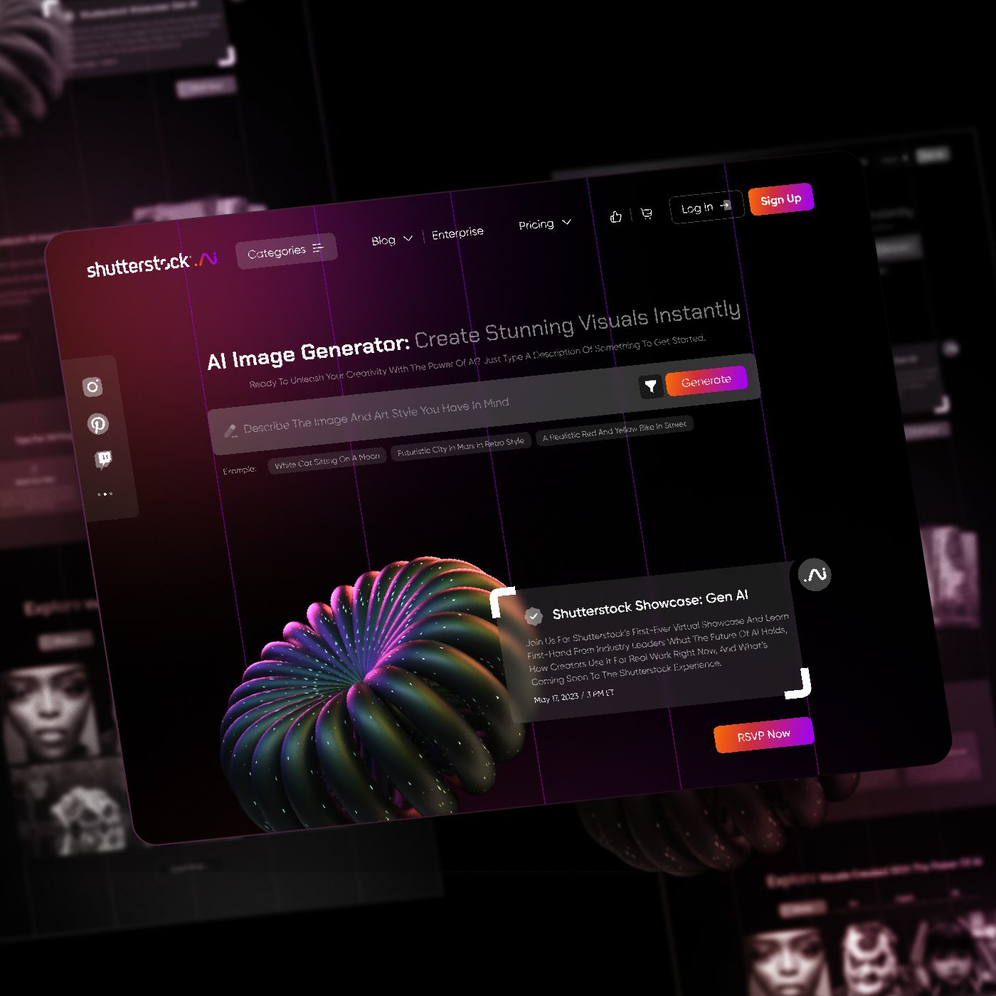 طراحی کانسپت ShutterStock Ai • آکادمی قلموم