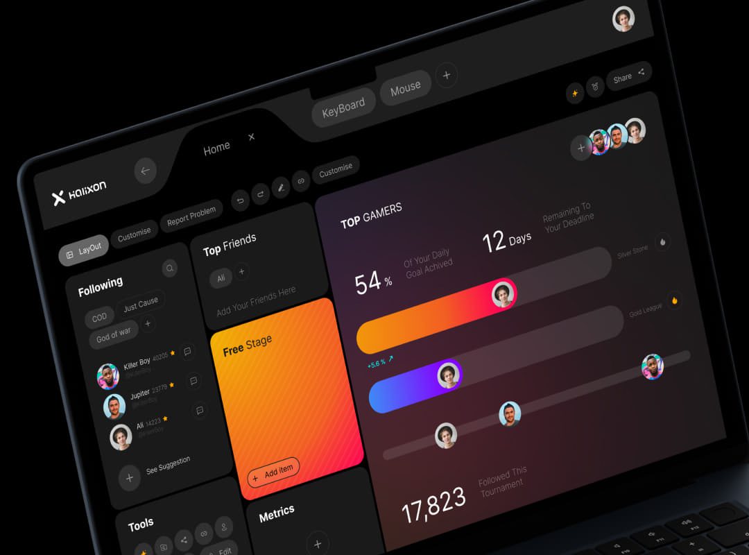 طراحی هویت بصری برند Halixon • آکادمی قلموم